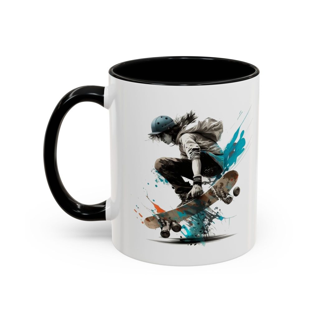 Skateboarder Coffee Mug - 11oz - Five Tree Company